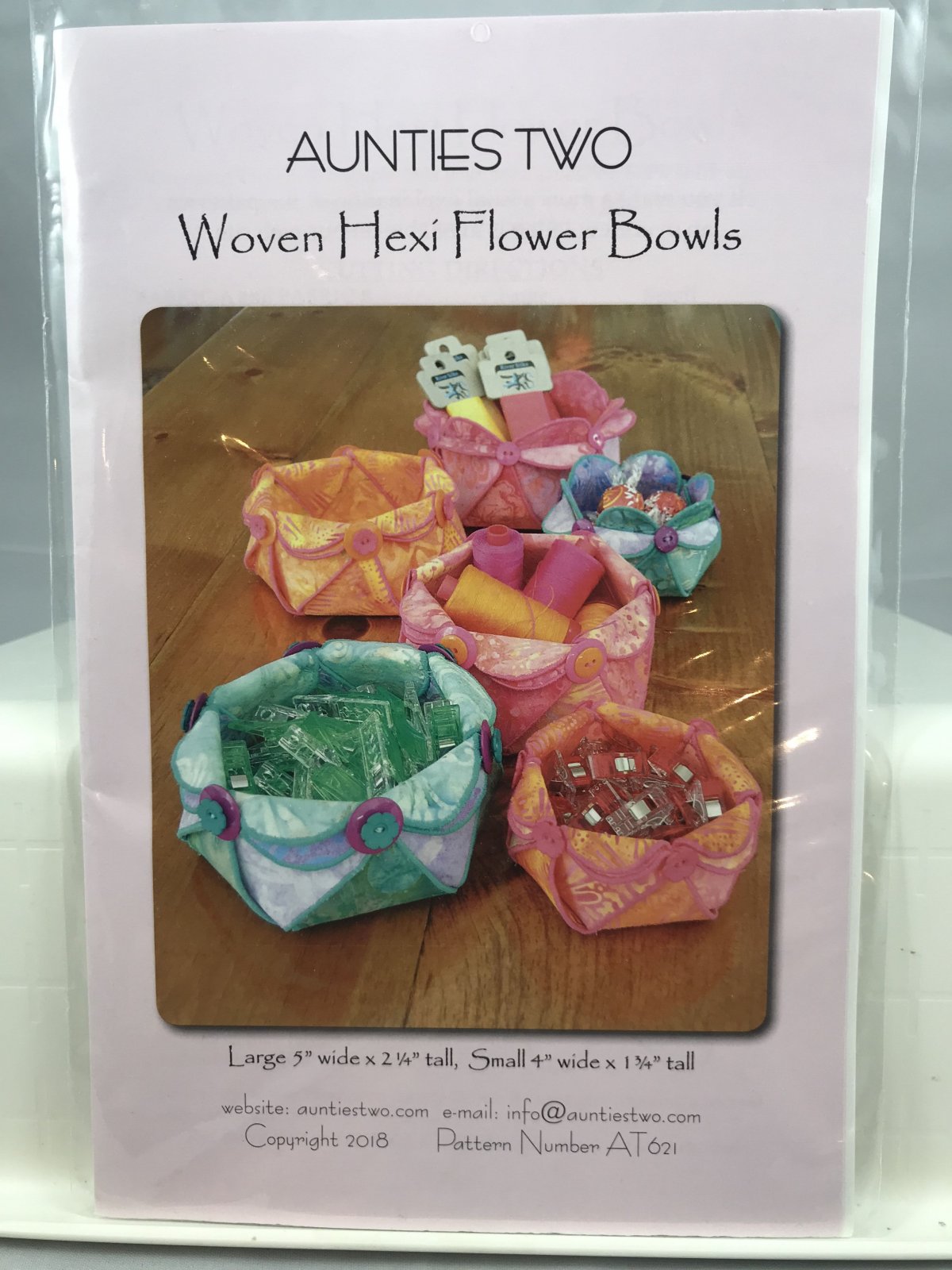 Woven Hexi Flower Bowls - Diverse patchworkmønstre - Tante Andante ApS