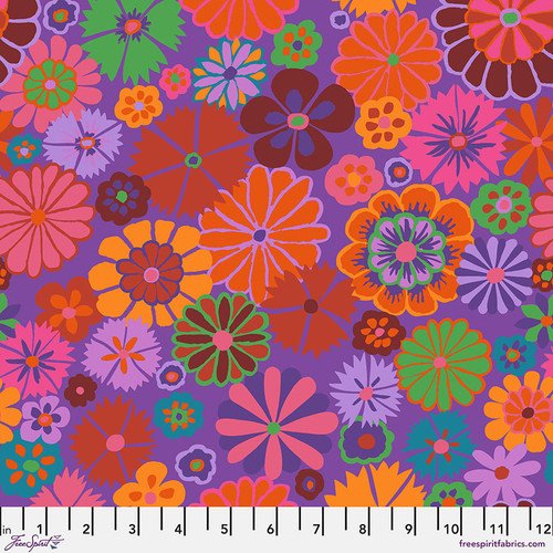 Folk Flower, Red - Kaffe Fassett m.fl. - Tante Andante ApS
