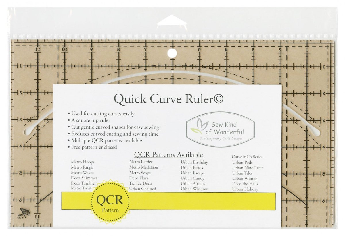 Quick Curve Ruler (QCR) - Sew kind of wonderful - Linealer/skabeloner ...